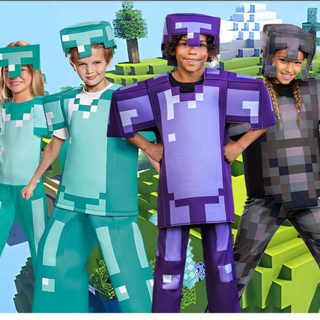 Minecraft Children's Costume minecraft Diamond Armor Series cosplay ...