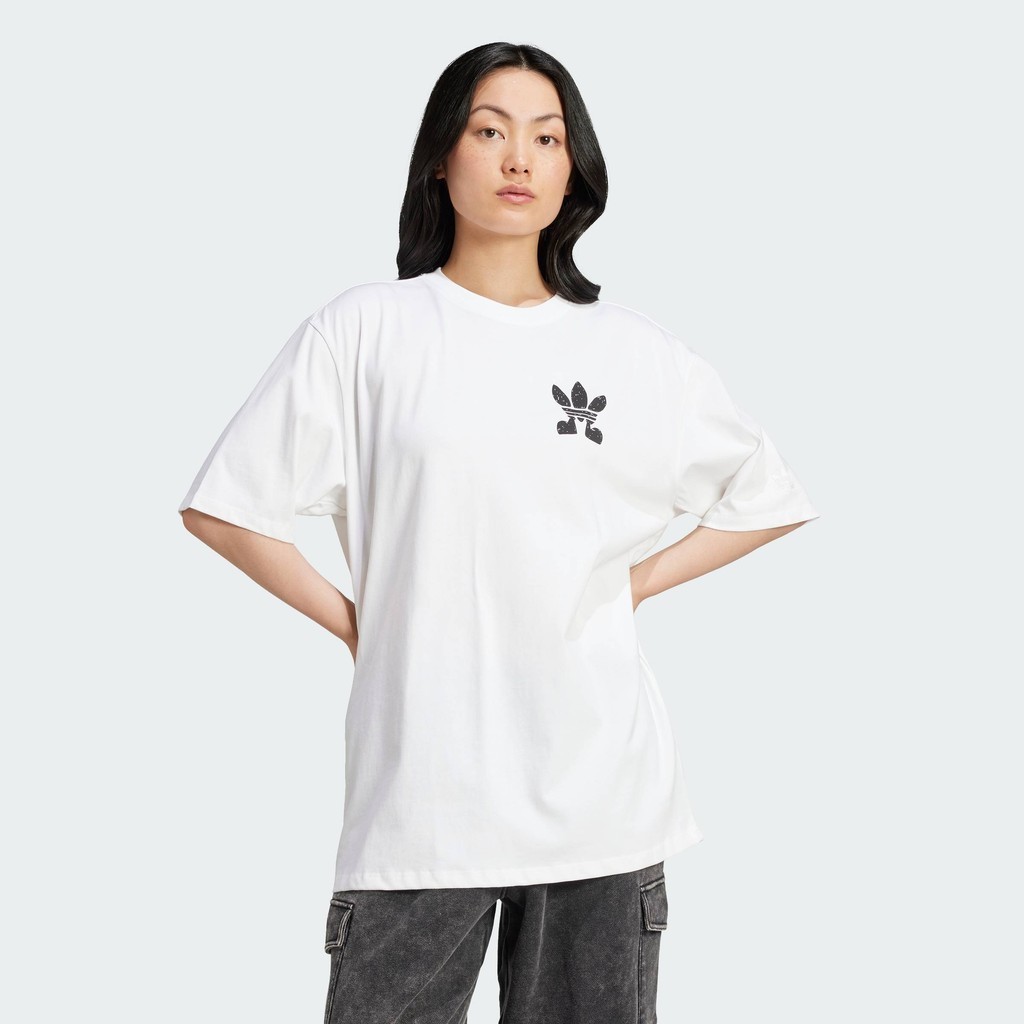 adidas Lifestyle Treffy Walks Graphic Tee Women White IW0831 | Shopee ...