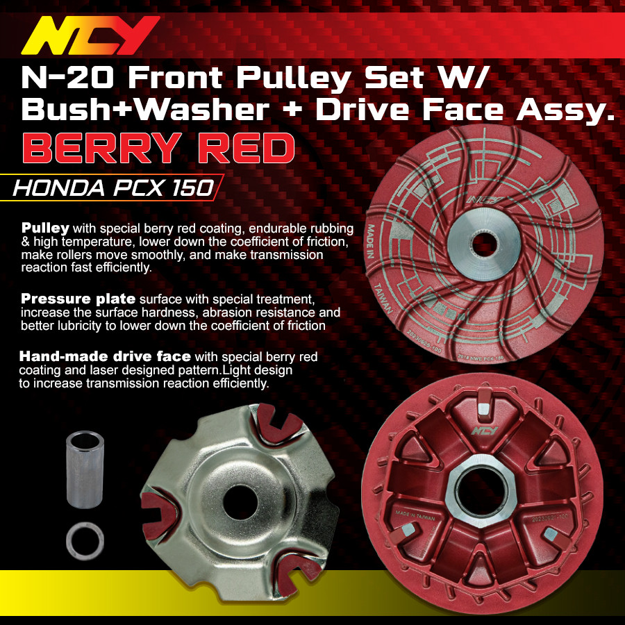 NCY RACING CVT FRONT PULLY DEPAN DRIVE FACE MOVABLE HONDA ADV150 PCX150 ...