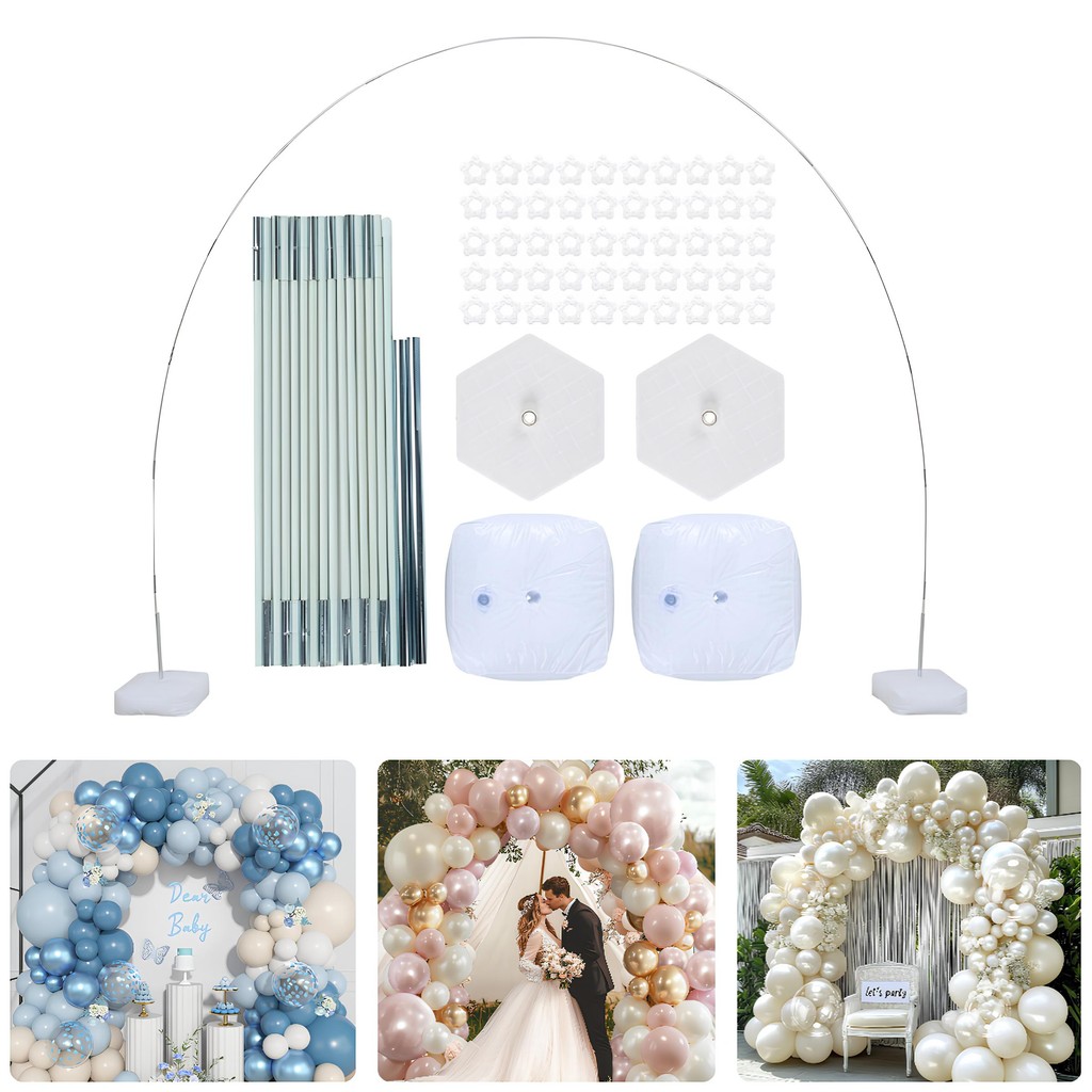 【Local Stock】7.2Ft Adjustable Balloon Arch Stand Kit 15 Sections ...