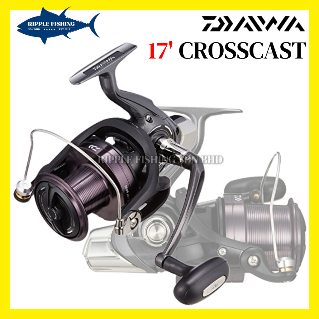 17 New Daiwa Fishing reel Crosscast 4500 5000 6000 Surf casting ...