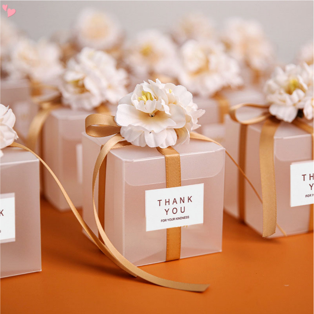 Clear Favor Boxes, Square Clear Single Chocolate Truffle Boxes Plastic ...