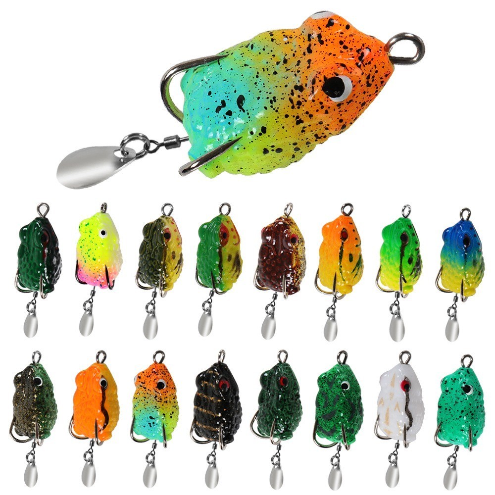 1PCS 2.5cm/3g Soft Mini Frog Thailand Style Micro Plastic Frog Lure ...