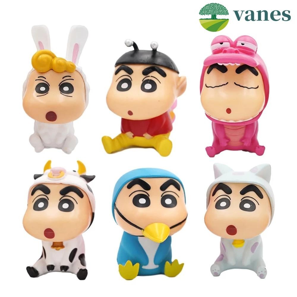 VANES Crayon Shin-Chan Rabbit 6pcs Crocodile Cosplay Animals Shinnosuke ...