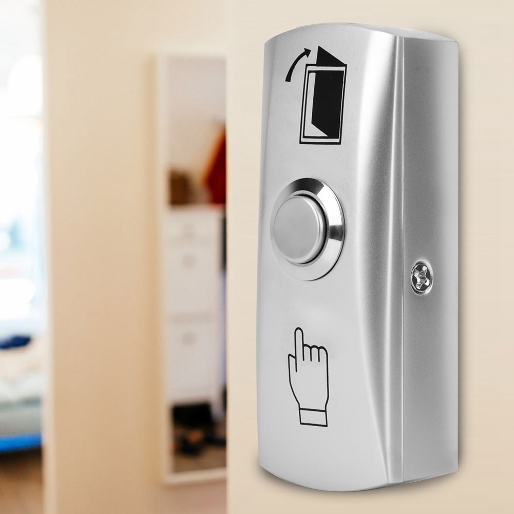Shopp Mounted Silver Door Release Button Easy To Install Access Control ...