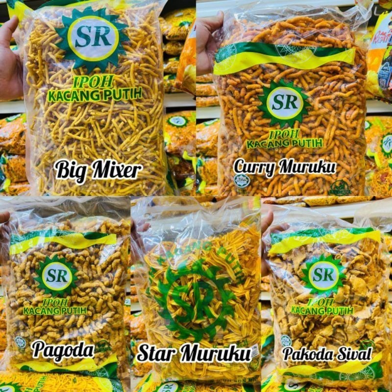 1.6KG/500G/200G* SRMURUKU MIXED/CHILI MIXED/SPECIAL MIXED/PAGODA/PAKODA SIVAL/STAR MURUKU/DHALL ...