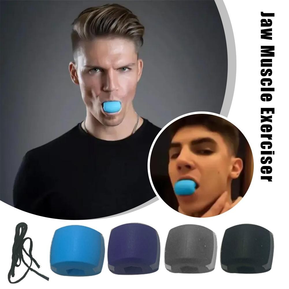 Jaw Exerciser Fitness Face Masseter Double Chin Remover Food Grade ...