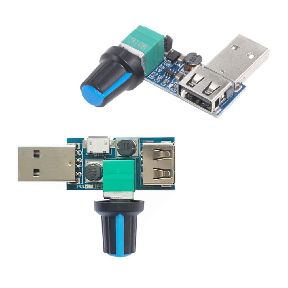 DC 5V 5.0V Fan USB Stepless Speed Controller Regulator With Speed ...