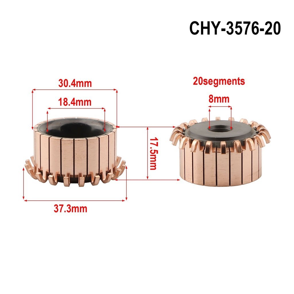 Boost Motor Performance with Copper Hook Type Commutator 20P Teeth 30 ...