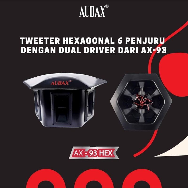 Audax Hexagonal Tweeter AX93 Hexagon 6 Penjuru Audax Original | Shopee ...