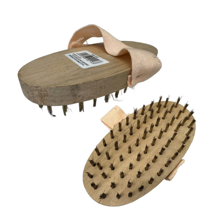 [1pc] Hard Brass Wired Brush / Berus Dawai Tembaga/Berus Bulat Lantai ...