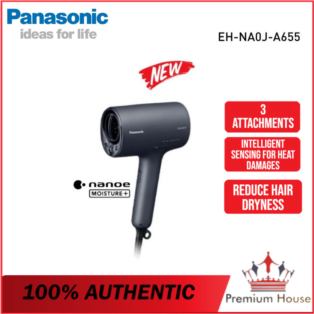 Panasonic EH-NA0J (1600W) Nanoe™ Moisture + and Mineral Hair Dryer EH-NA0J-A655 | Shopee Malaysia