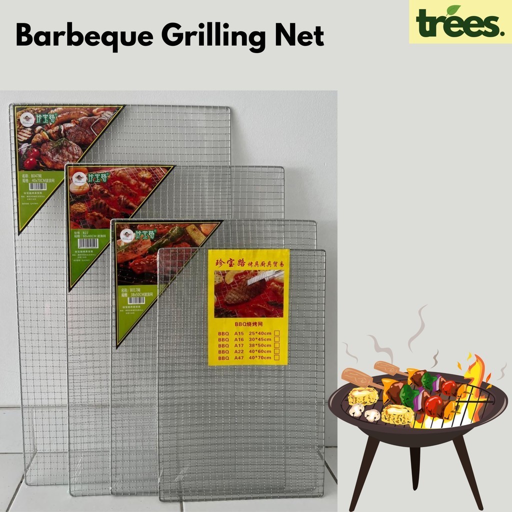 Barbecue Grilling Net / BBQ Net/ Jaring BBQ/Khemah/ Aktiviti BBQ ...