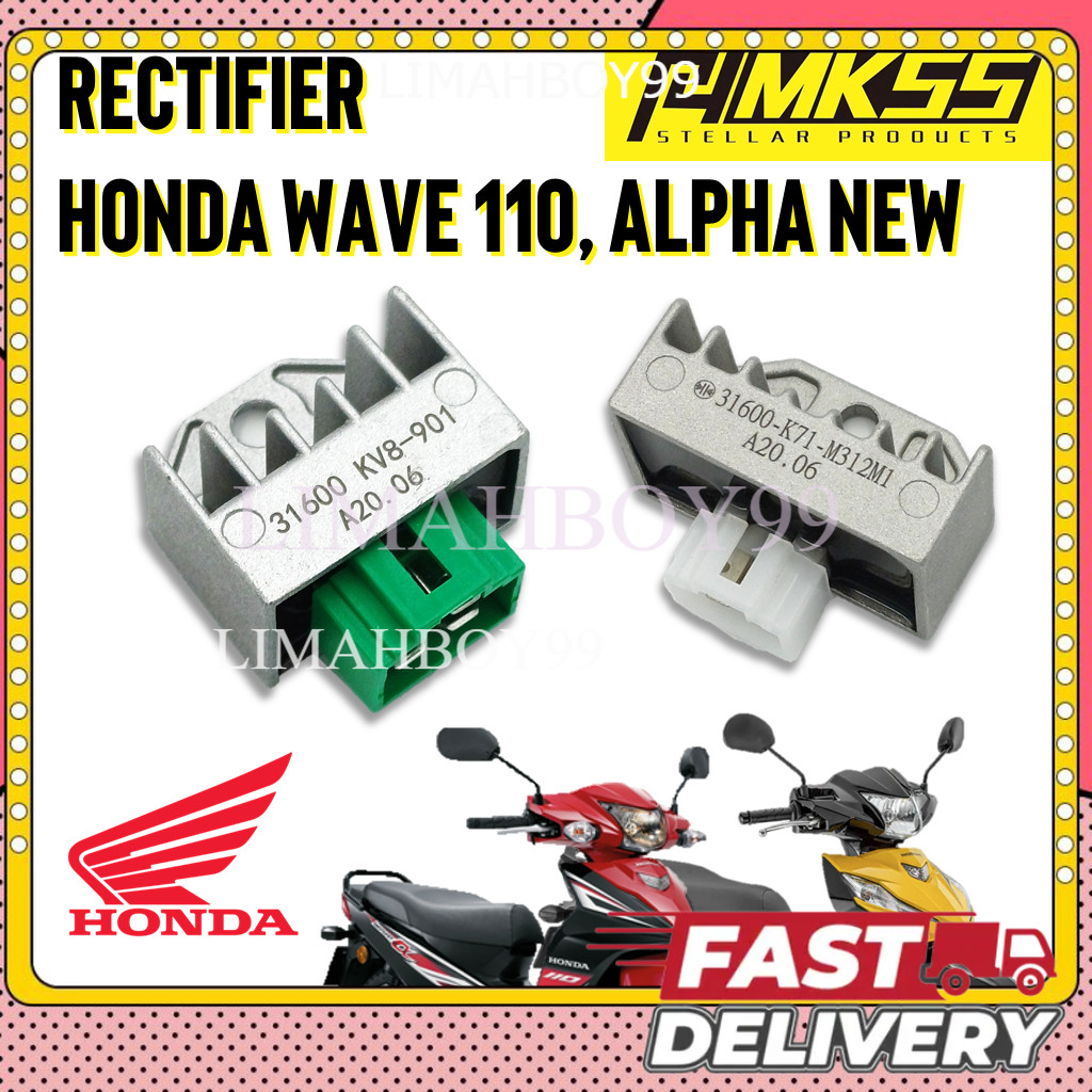 READY STOCK WAVE110 ALPHA RECTIFIER ASSY // REGULATOR REGULATER ASSY ...