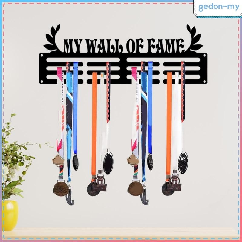 [GedonMY] Medal Hanger Wall Mounted Award Ribbon Organizer for Sports ...