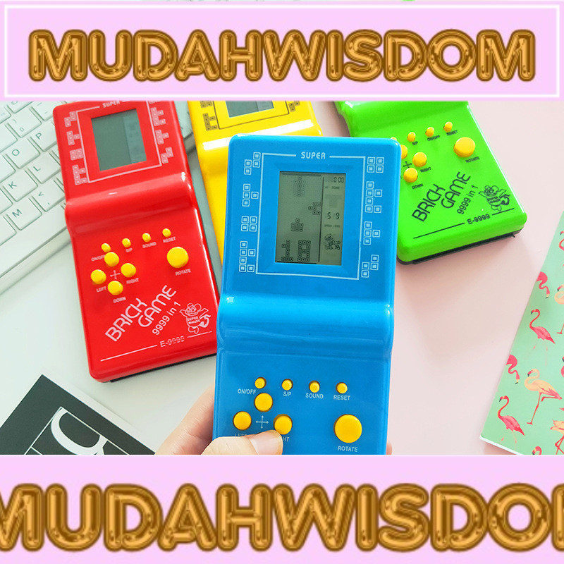 Tetris game console childhood 80s nostalgic boxed electronic black and ...