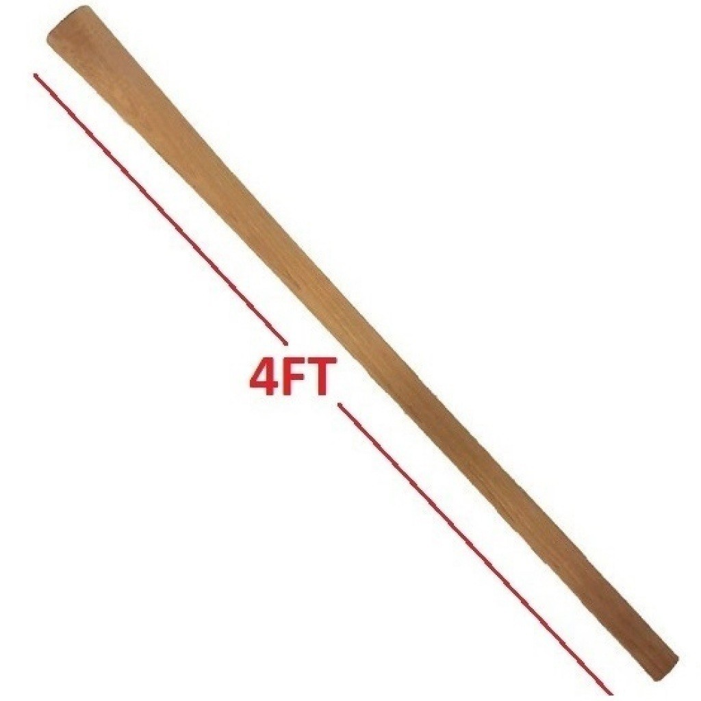 4FT HOE WOOD HANDLE /4FT BATANG CANGKUL BENGKOK LURUS / BATANG CANGKUL ...
