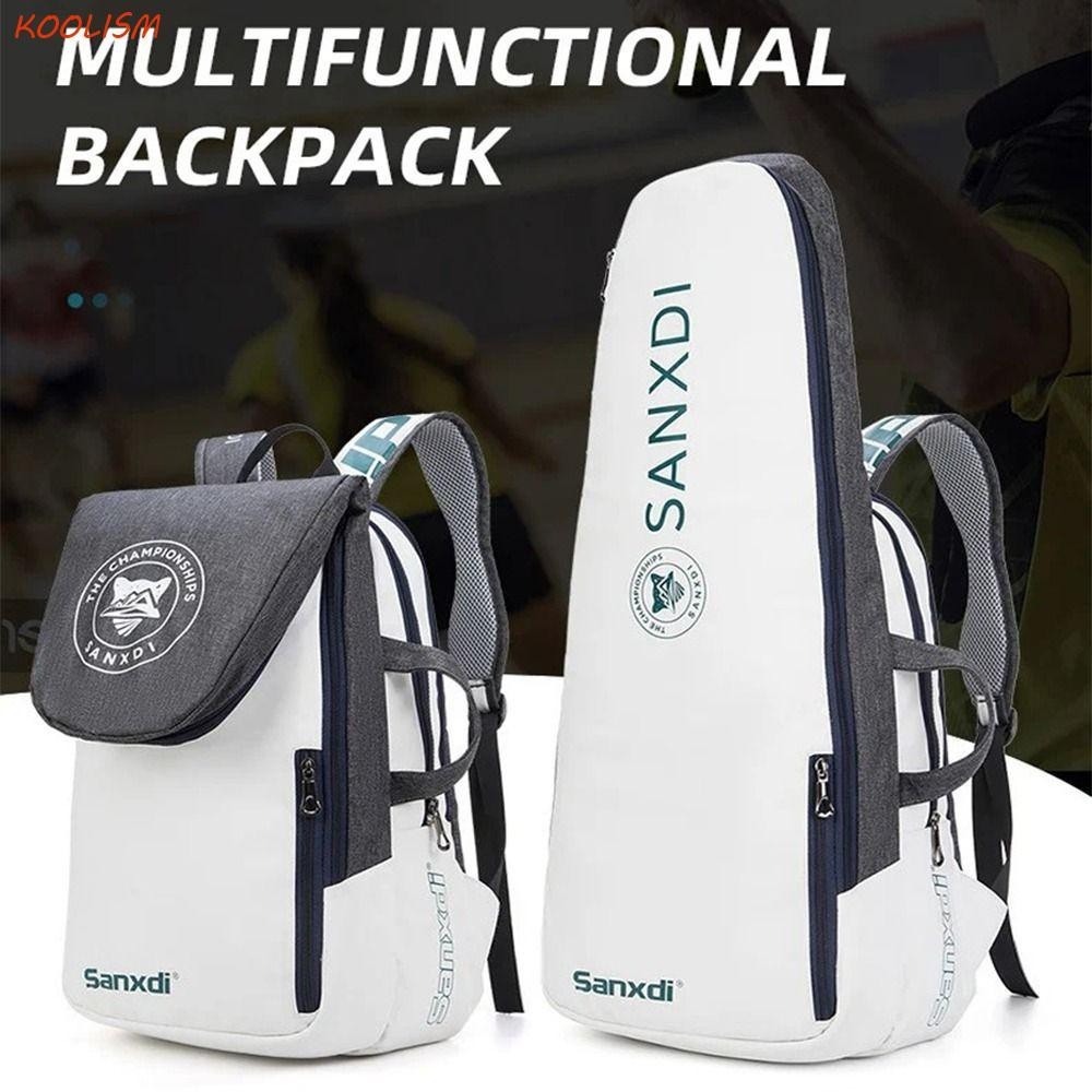 KOOLISM Badminton Racket Bag, creative Foldable Tennis Paddle Backpack ...