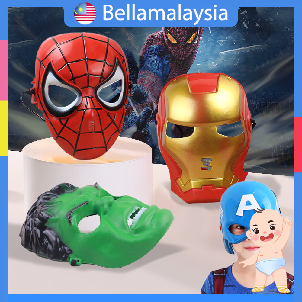 Bella Superhero Mask Hero Mask Avenger Hulk Spiderman Captain America ...