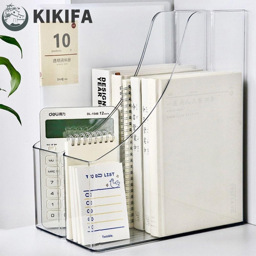 KIKIFA Desk File Folder, Clear Transparent File Storage Box, INS ...