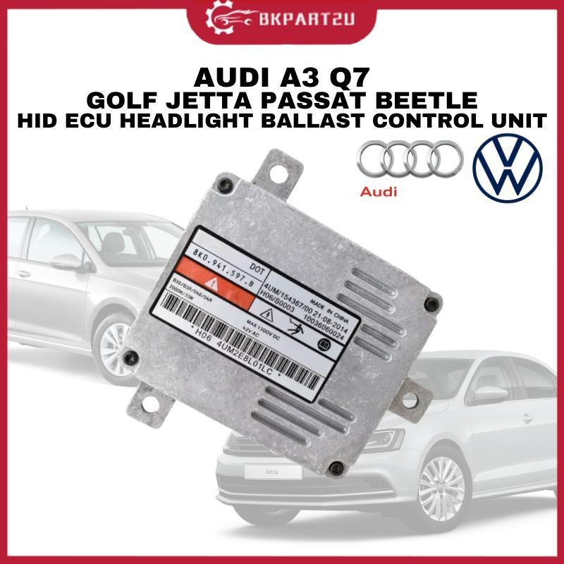 VOLKSWAGEN GOLF JETTA PASSAT BEETLE AUDI A3 Q7 HID ECU HEADLIGHT ...
