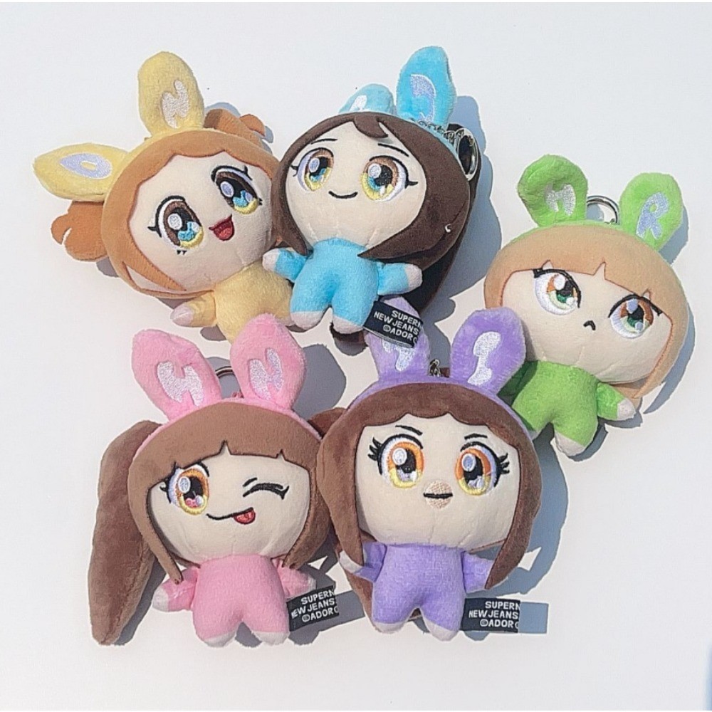 Kpop Idol MINJI HANNI DANIELLE HAERIN HYEIN Plush Doll Keyring ...