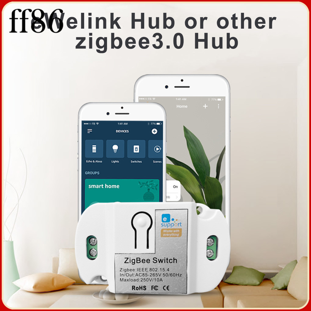 1/2/3/4/5 ZigBee Fan Ceiling Lamp Smart Module Remote Control Home ...