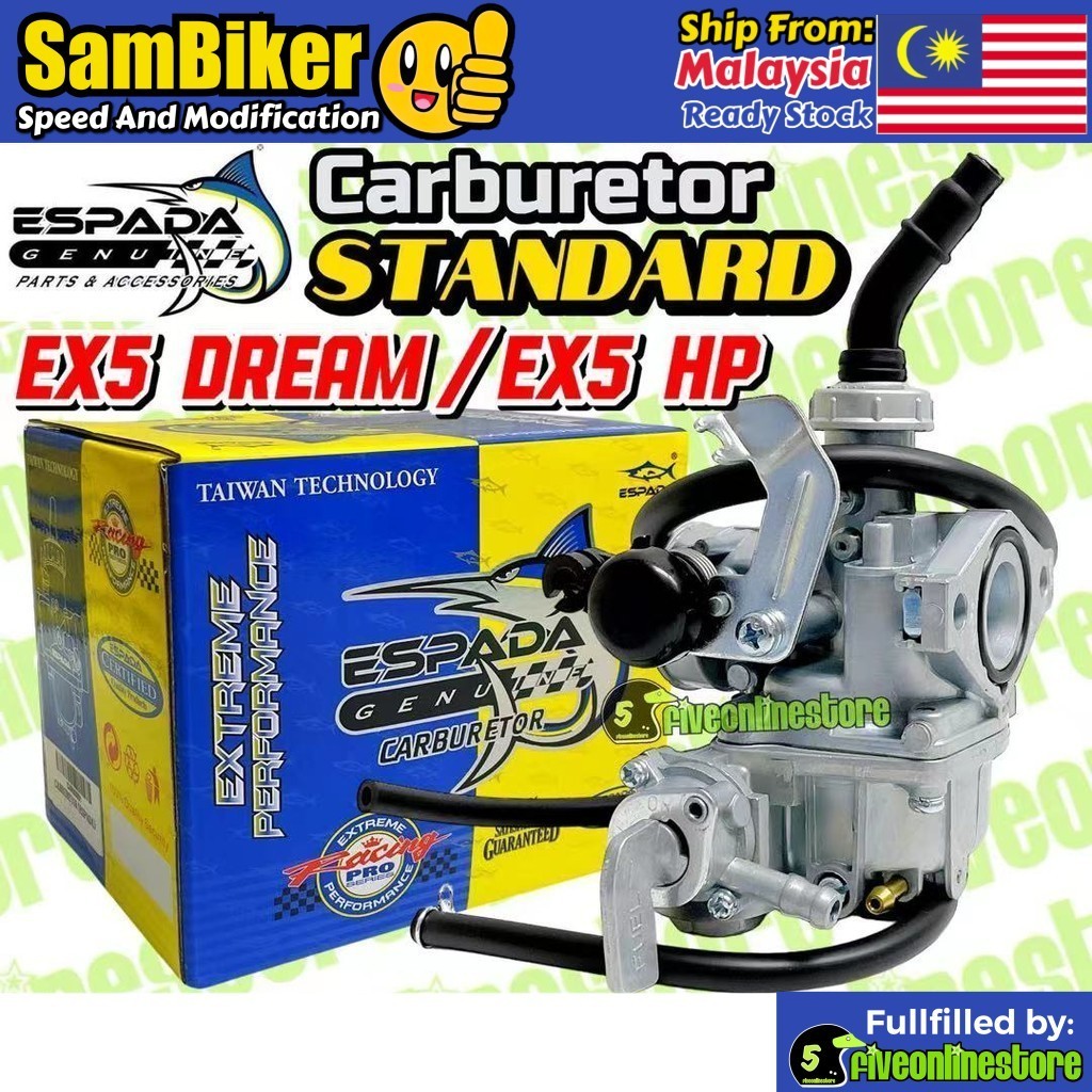 ESPADA EX5 Carburetor Standard Racing EX5 Dream / EX5 High Power / EX5 ...