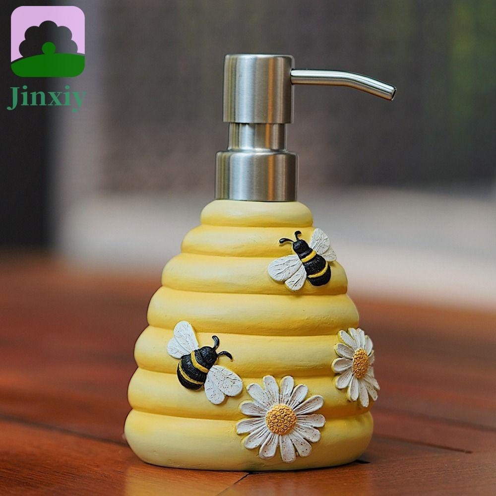 JINXIY Liquid Soap Container, Daisy Design Creative Bee Soap Dispenser ...