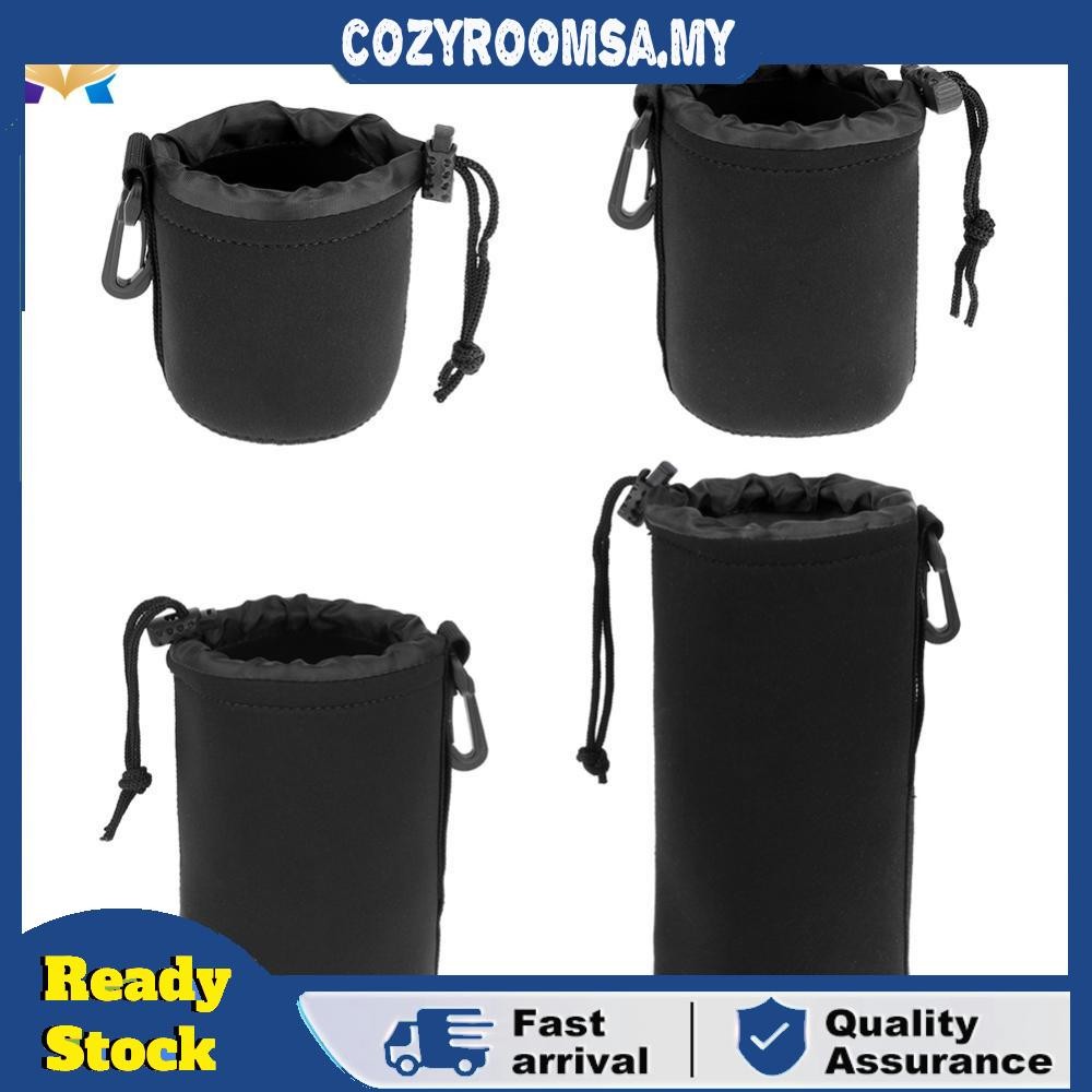 Waterproof Soft Neoprene Camera Lens Pouch Bag Drawstring Protector ...
