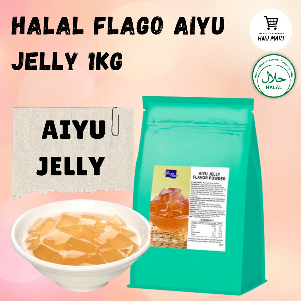 果冻粉 Halal Flago Ai Yu Instant Jelly Premix Powder 1KG Aiyu Jelly Powder Aiyu Powder Jelly Powder ...