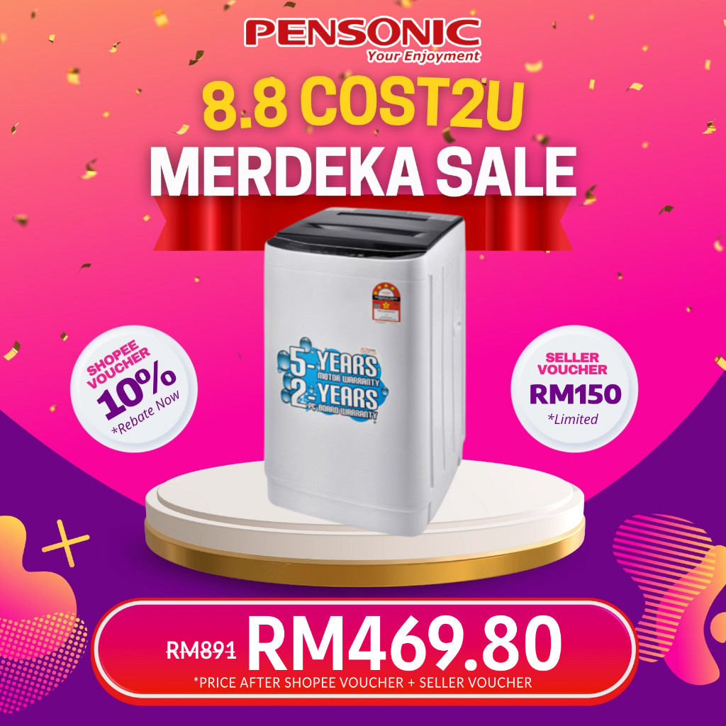 Pensonic 7KG / 11KG Fully Auto Washing Machine | PWA-7018 PWA-1101X (Top Load Washer Mesin Basuh ...