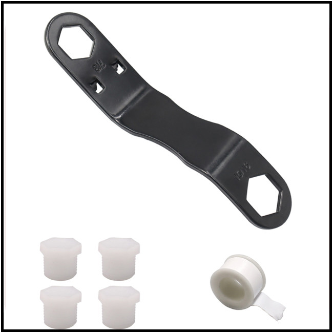 CI Rv Water Heater Drain Plug Kit With Angled Wrench 1/2 Inch ...