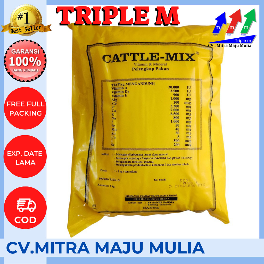 Premix CattleMix Sanbe Cattle mix mineral Fattening Livestock Cattle ...
