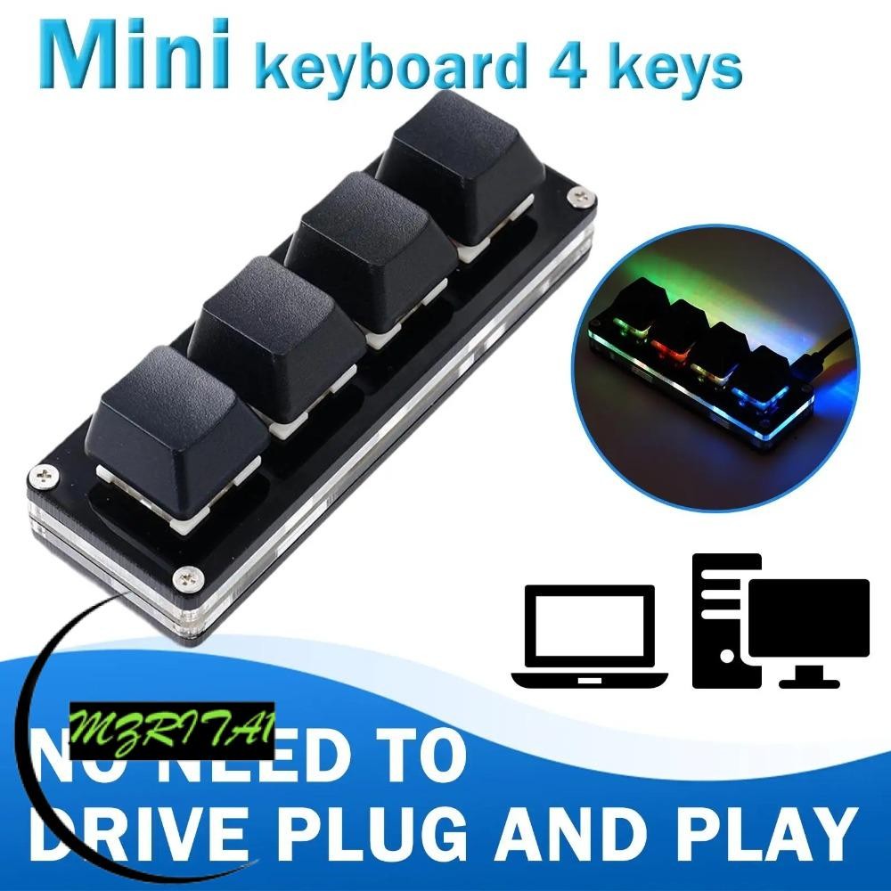 MARITA1 4key Keyboard, Programmable Portable Mini Office Keypad, 4-Key ...