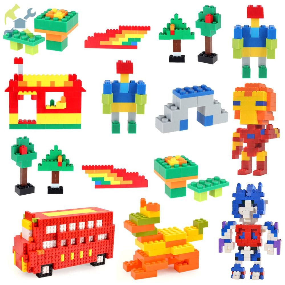 Children DIY Creative Game Kids Bricks Building Blocks Educational ...