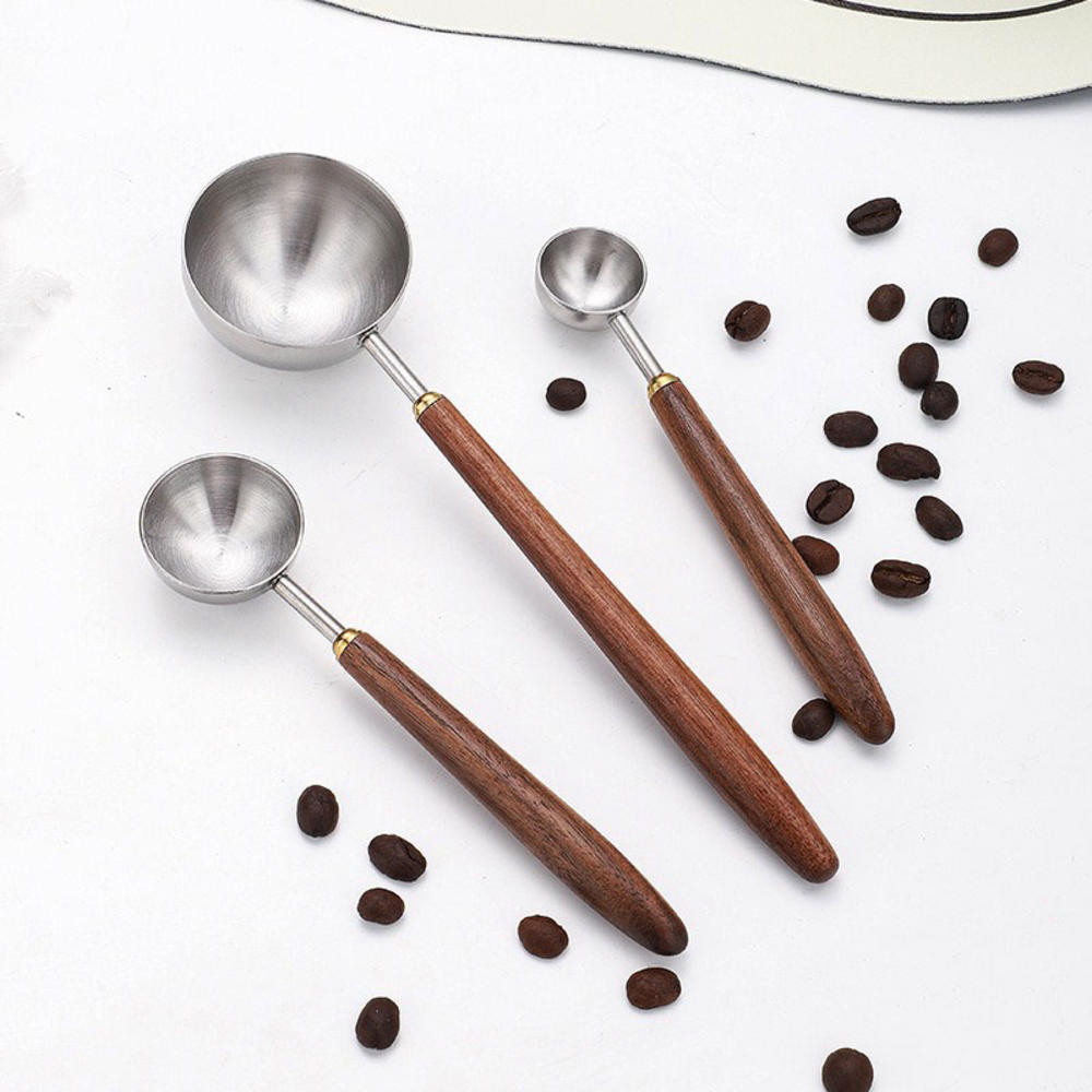 3ML/8ML/23ML Vintage Coffee Measuring Spoon Retro Stainless Steel ...