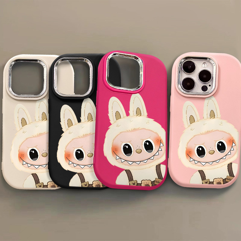 Couple Cartoon Labubu Phone Case Compatible for IPhone 15 16 14 13 12 ...