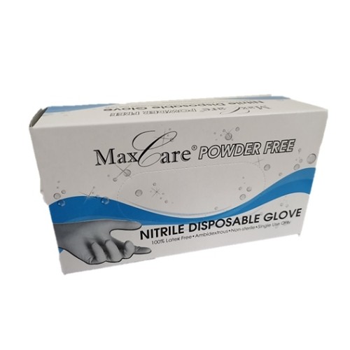 Maxcare Nitrile Glove, Powder Free (100 Pcs/Box) | Shopee Malaysia