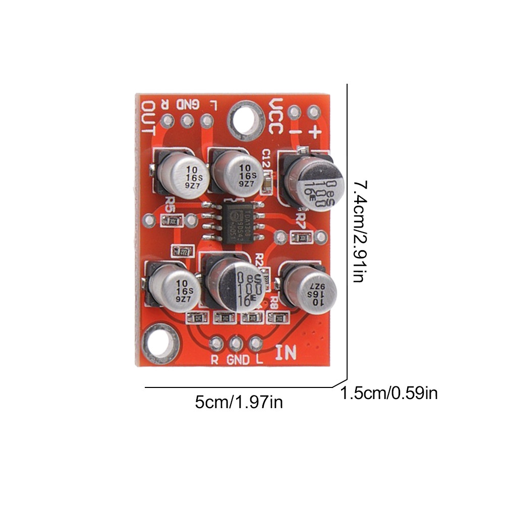 [Redkeev.my] DC 5V-15V AD828 Stereo Preamp Power Amplifier Board ...