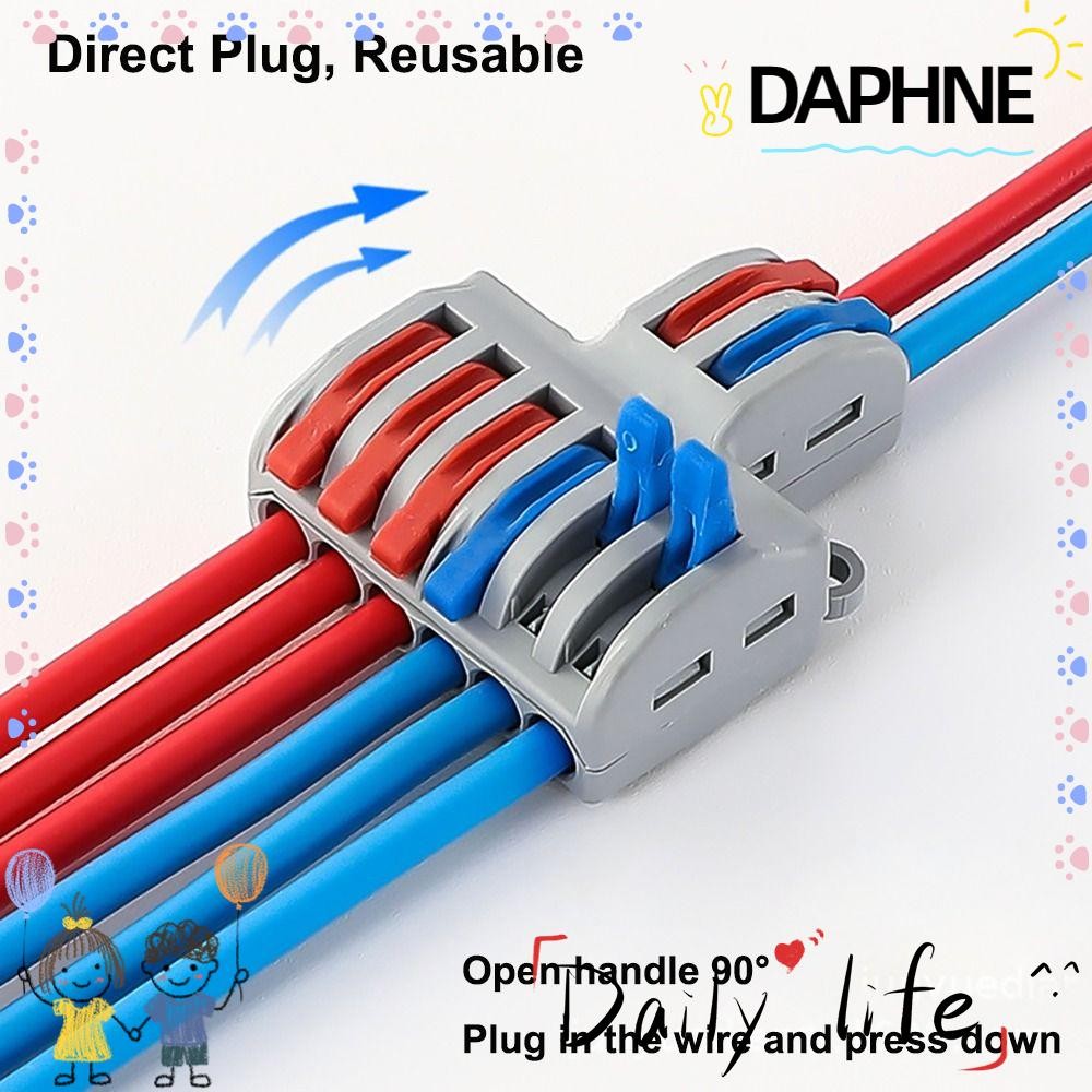 DAPHNE-HOME Quick Terminal Block, Universal Compact Mini Wire Connector ...
