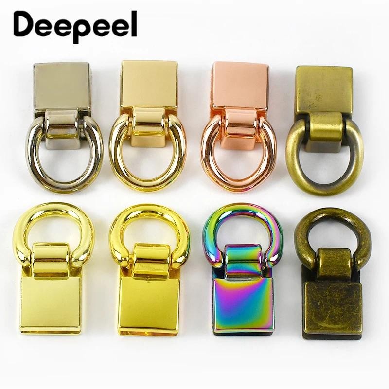 2Pcs Metal Bag Side Clip Buckle D Ring Belt Hook Clasp Handbag Strap ...
