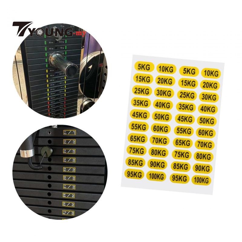 [Available] Weight Stack Labels 5-100 kg Weight Tags for Fitness ...