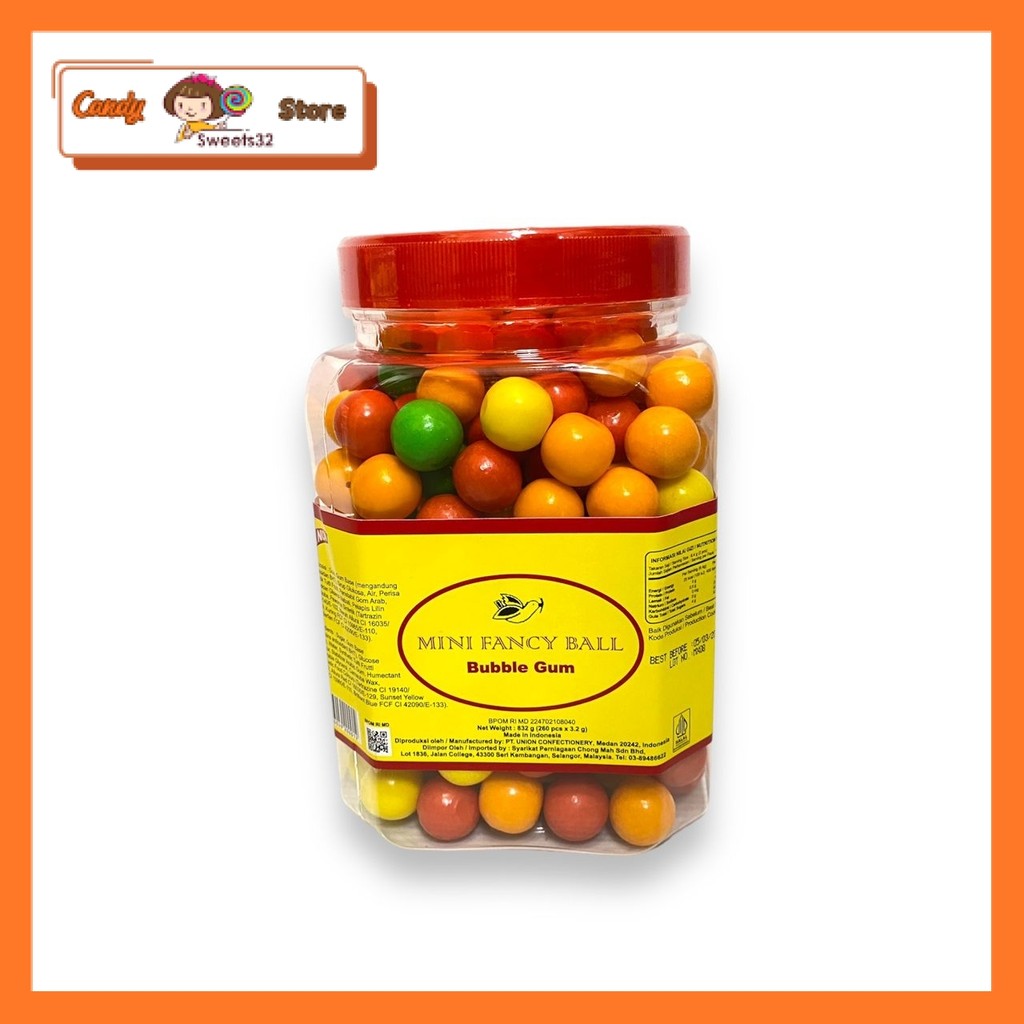 Mini Fancy Ball Bubble Gum 260pcs | Shopee Malaysia