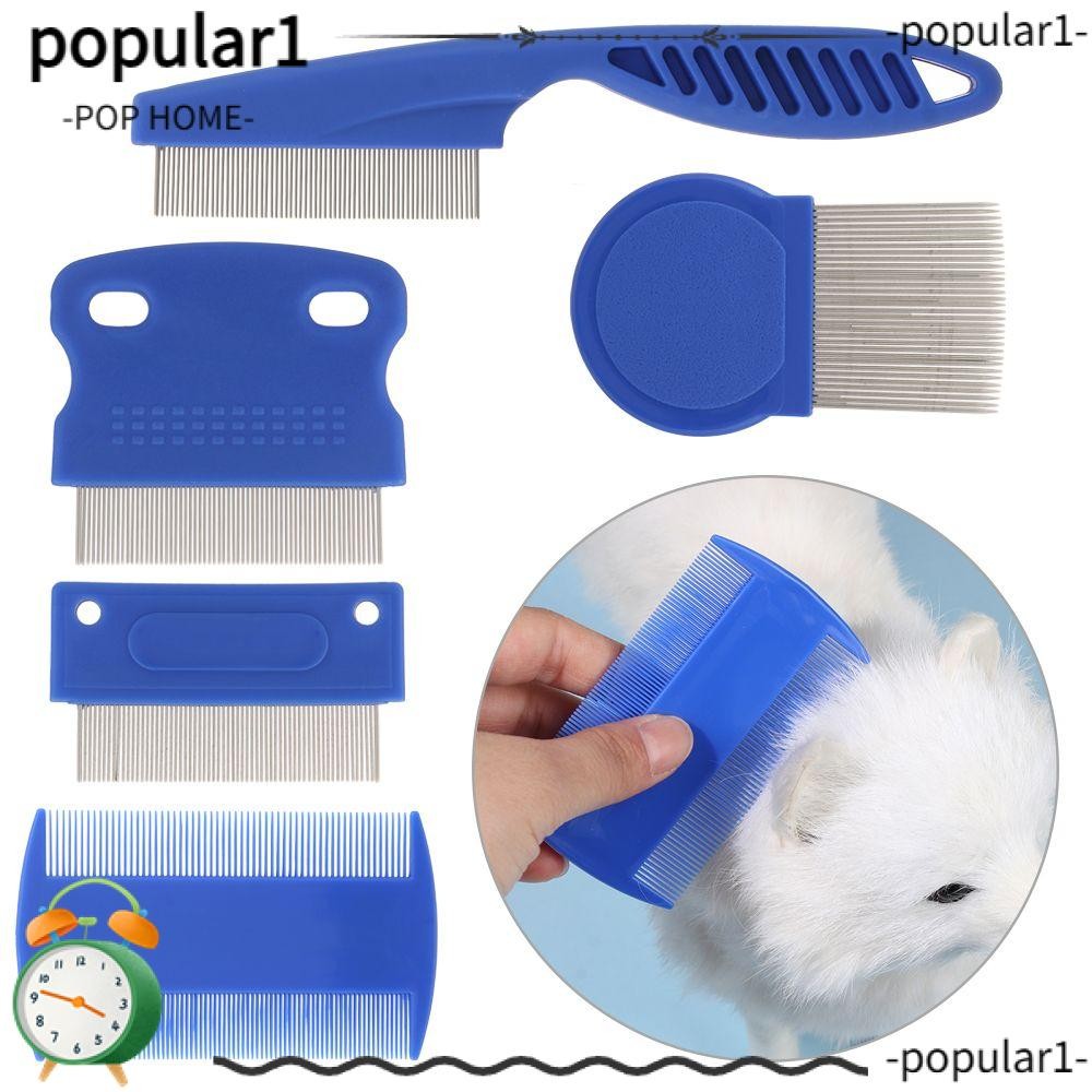POP 6 Pcs/set Pet Flea Comb Stainless Steel Fine Tooth Dogs Cats ...