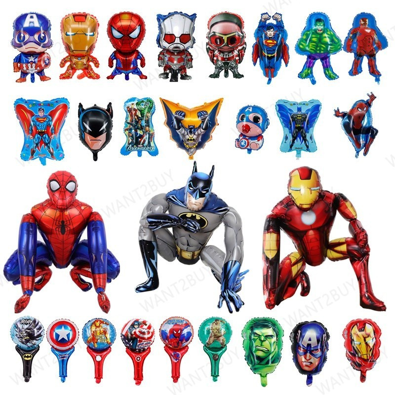 AGM Birthday Party Belon Superhero Foil Balloon Avengers Marvel DC ...