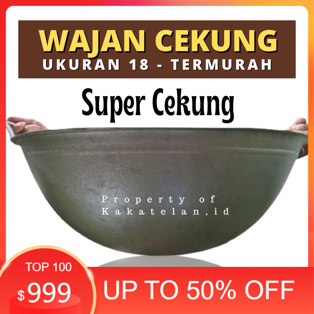 Concave Katel Skillet Size 18 - Super 18 Cauldron - Frying Pan Katel ...