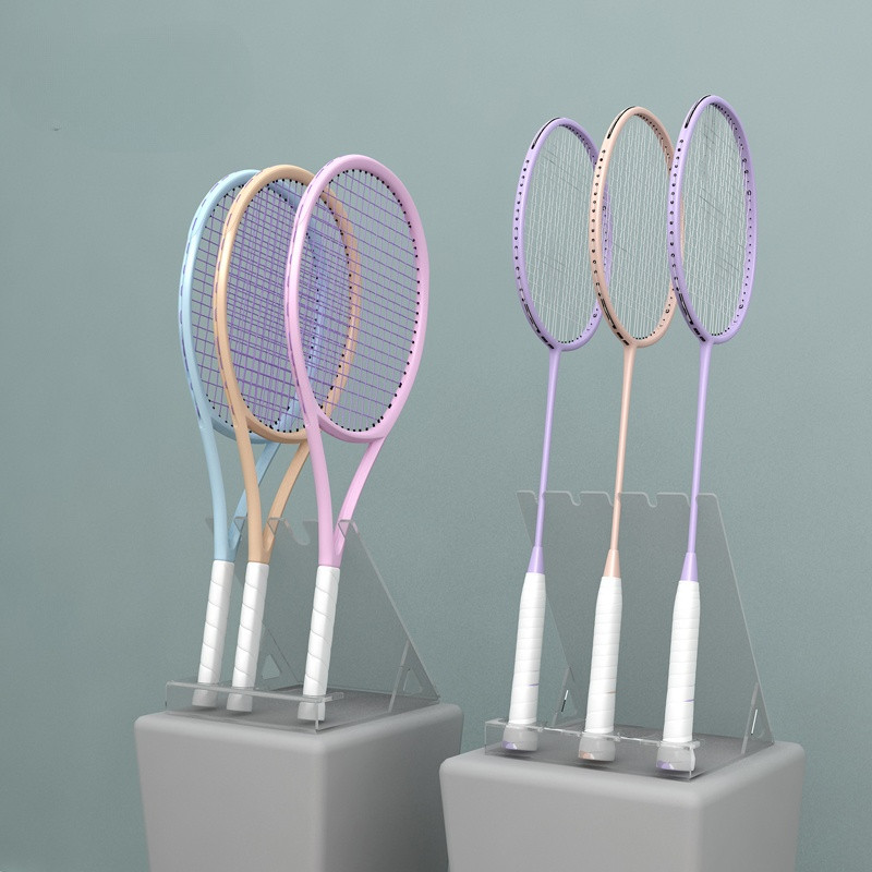 Transparent badminton racket tennis racket display table shelf | Shopee ...