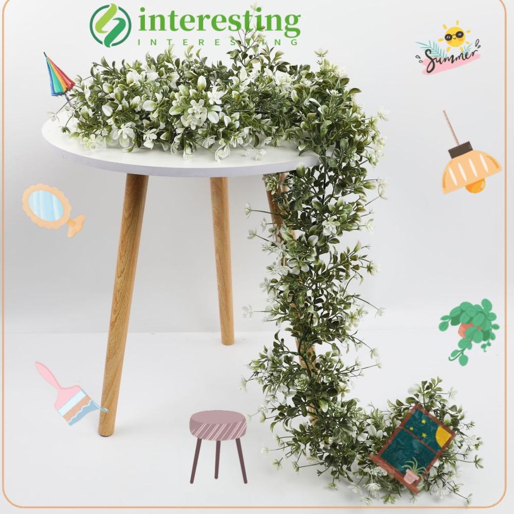 INTERESTING Greenery Leaves Wreath Photo Props Home Decoration Party ...