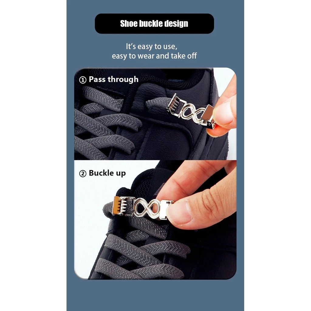 No Tie Shoe Laces Elastic Flat Laces for Sneakers Shoelaces Without ...